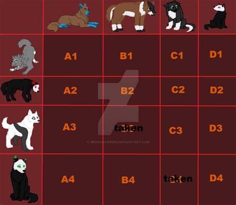 Breeding Chart Open By Weirdworries On Deviantart