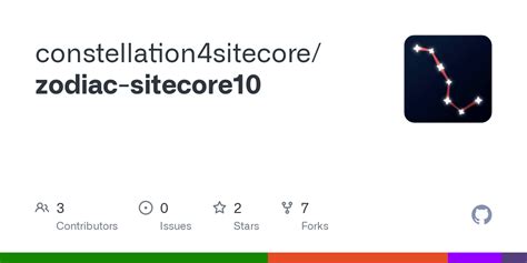 Github Constellation4sitecorezodiac Sitecore10
