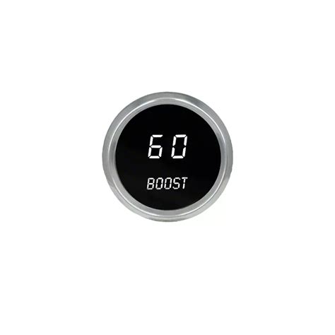 Ecklers Led Analog Bargraph Boost Gauge With Chrome Bezel 2 116 Inch White 0 60 Psi