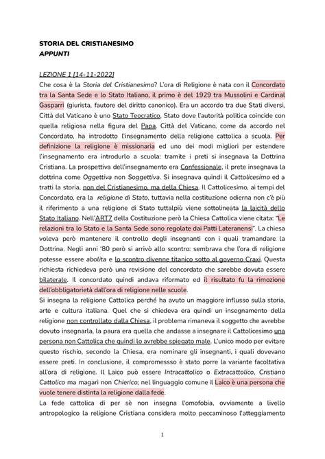 Storia Del Cristianesimo Appunti Di Storia Della Chiesa Docsity