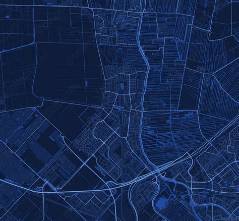 Waddinxveen Dark Blue Vector Map Boundless Maps