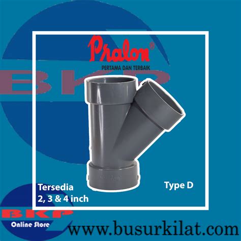 Y Branch 2 Inch D Pvc Pralon Sambungan Pipa Y 45 Derajat