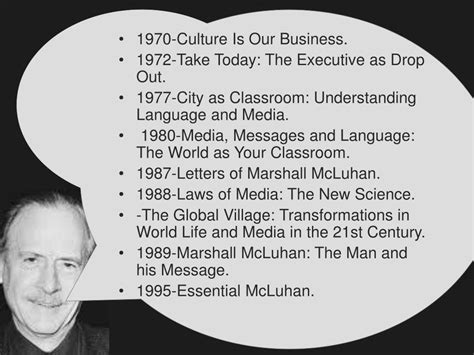 Ppt Herbert Marshall Mcluhan Powerpoint Presentation Free Download