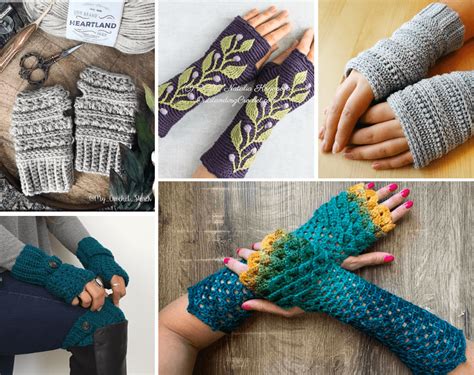 Coldsnap Essentials Crochet Fingerless Gloves Crochet 365 Knit Too