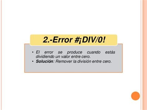 Errores Más Comunes En Excel