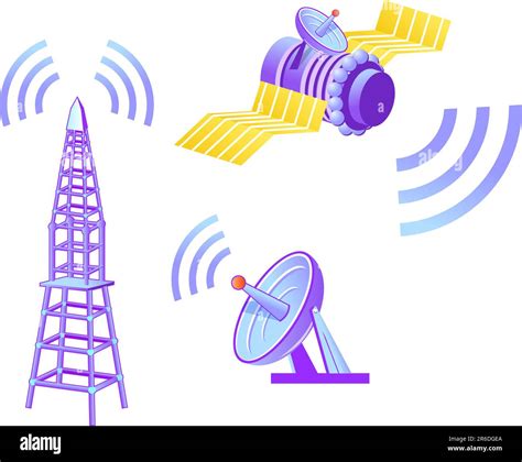 Satellite Artificiel Banque Dimages Vectorielles Alamy