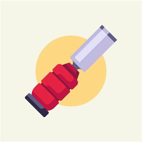 Premium Vector Flat Design Tool Chisel Vector