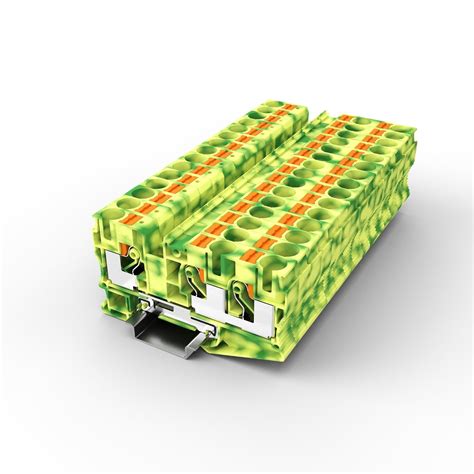 PT Push In Terminal Block Twin Ground Block DIN Rail Terminal Block And Spring Terminal Block