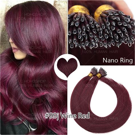 THICK 200S 1G Nano Ring 100 Remy Human Hair Extensions Micro Loop