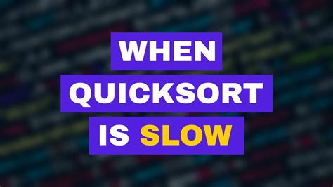 Quicksort Is Broken Heres How To Fix It Youtube