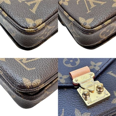 Louis Vuitton 路易威登 棕色 原花 Pvc塗層帆布 Micro Metis 鍊帶 肩背包 M81267 【二手名牌brand