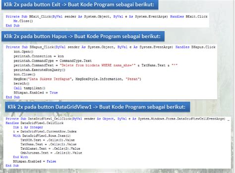 Database Mysql Catatan Pemograman Visual Bassic