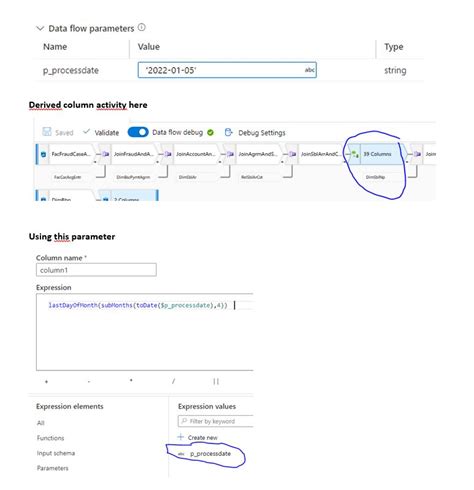 Issue With Parameter In Dataflow Expression Builder Microsoft Qanda