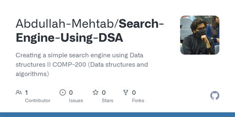 Github Abdullah Mehtabsearch Engine Using Dsa Creating A Simple