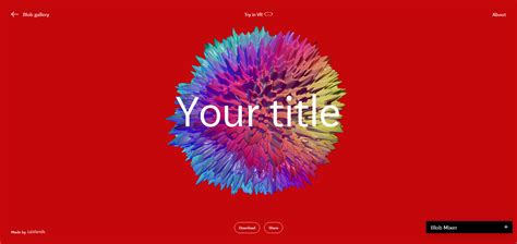 Blob Mixer Css Winner