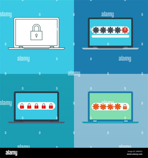 Password Computer Note Stock Vector Images Alamy