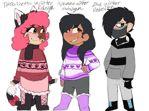 Aphmau Winter Redesigns Pt 1 By Bensb3ans On Deviantart