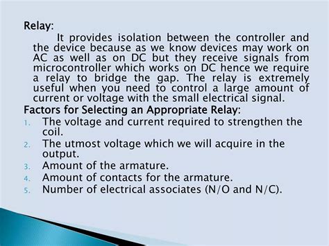 Automatic Street Light Using Ldr And Relay Pptx Computer Networking Computing