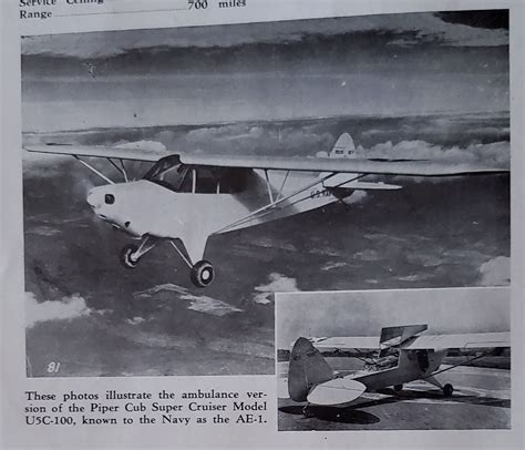 1944 Piper Cub Super Cruiser Model J5c 100 Ambulance Article 1b11 2 Etsy