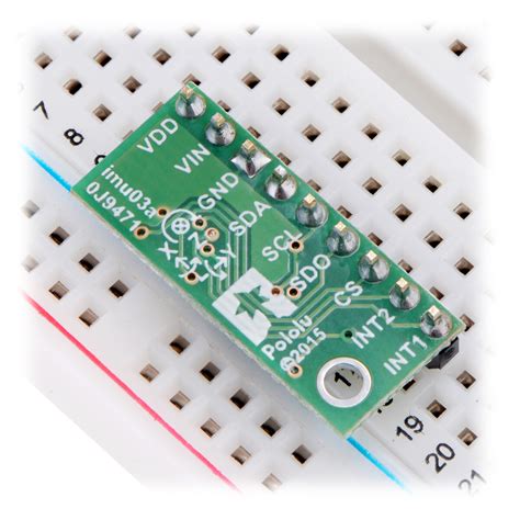 Pololu Lsm Ds D Accelerometer And Gyro Carrier With Voltage Regula