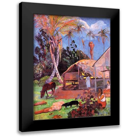 Gauguin Paul 15x18 Black Modern Framed Museum Art Print Titled The