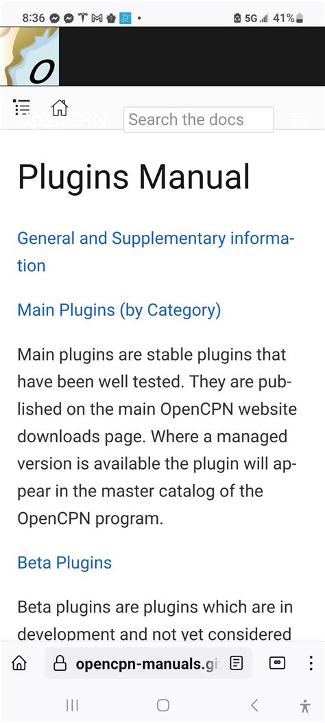 Ascii Outline Table Missing On Android Cell Issue Opencpn