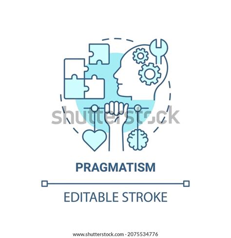 Pragmatism Blue Concept Icon Social Entrepreneur Stock Vector Royalty Free 2075534776