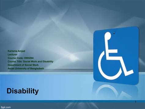 Disability Ppt