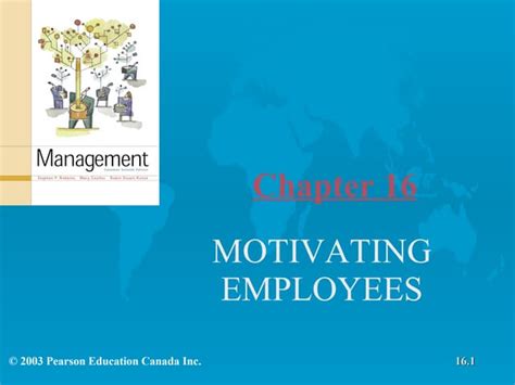 Chapter 16 Motivating Employees Ppt