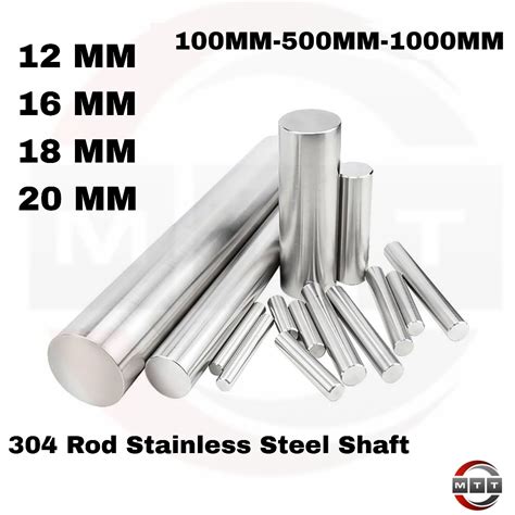 304 Rod Stainless Steel Shaft Ss304 Round Bar12mm 16mm 18mm 20mm 100mm
