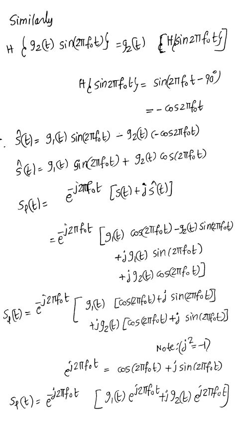 Solved 2 Consider The Following Bandpass Signal St G1 T Cos