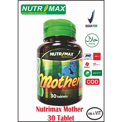 Jual NUTRIMAX MOTHER VITAMIN MINERAL GIZI KEHAMILAN MENYUSUI IBU & ANAK ...