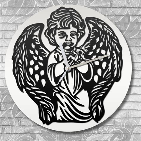 Настенные часы деревянные бесшумные Ангел 189 купить по низкой цене в интернет магазине Ozon