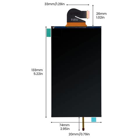 Seitruly Pantalla Lcd Con Cable Plano Consola De Juegos Pantalla