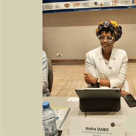 Aisha Dabo Co Founder And Coordinator Of Africtivistes “we Work Towards A Redefinition Of