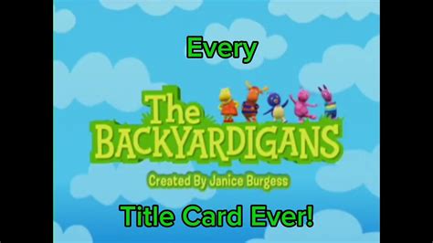 Every Backyardigans Title Card Ever Youtube