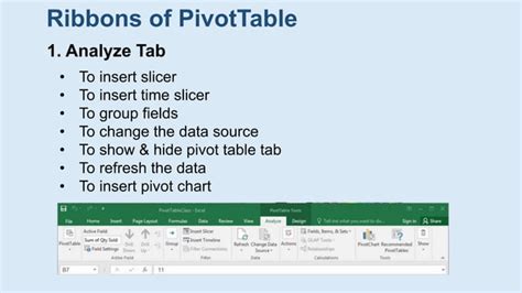 Data Analysis And Visualization Using Ms Excel Pptx