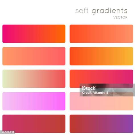 부드러운 색 그라데이션 핑크 응용 프로그램 기치 카드 전단지 포스터에 대 한 크리에이 티브 그라데이션 배경 설정 0명에 대한 스톡 벡터 아트 및 기타 이미지 Istock