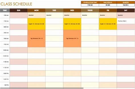 10 Daily Timetable Template Excel Excel Templates Excel Templates