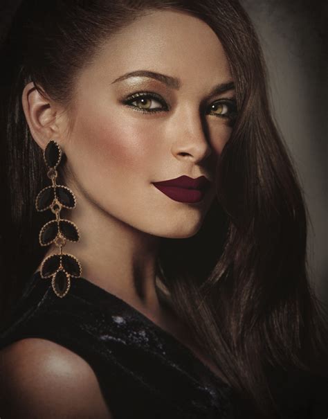 Xbooru Brown Hair Celeb Close Up Female Female Only Jewelry Kristin
