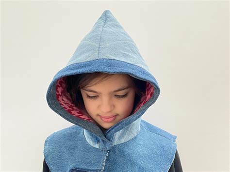 Denim Pixie Hood Cress Cress