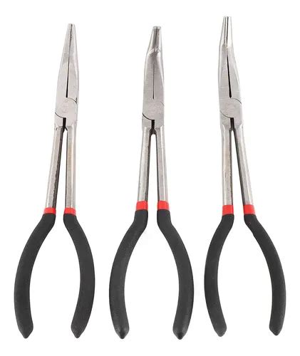 Alicate Longo 3 Peças De Ponta De Agulha Aço De 11 Polegad Frete Grátis