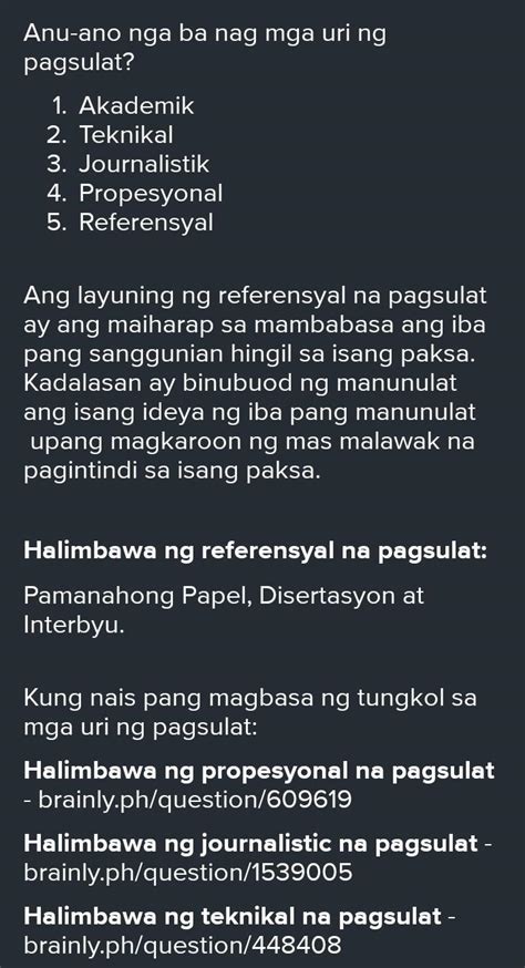 Dalawang Halimbawa Nga Referensyal Brainly Ph