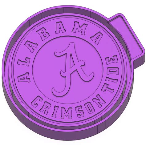 Archivo STL Carcasa molde STL de fútbol americano Alabama Crimson Tide