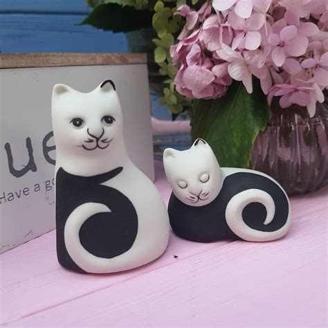 Винтажная статуэтка пара котики керамика германия — ціна 450 грн у каталозі Статуетки Купити