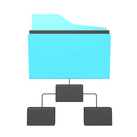 3d Icon Of Folder Structure The File 23281076 Png