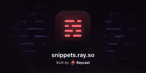 GitHub Raycast Snippet Explorer A Tool To Easily Browse And Import Snippets Directly To Raycast