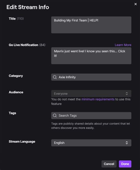 How To Change Title On Twitch As Mod Cancerfod