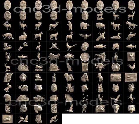 35 Pcs 3d Stl Model For Cnc Router Engraver Carving Machine Relief