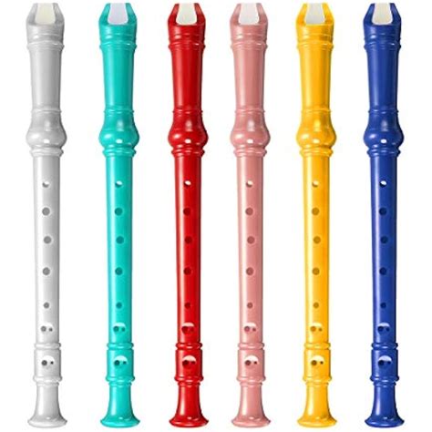 8 Hole Soprano Descant Recorder With Cleaning Rod Case Bag Music